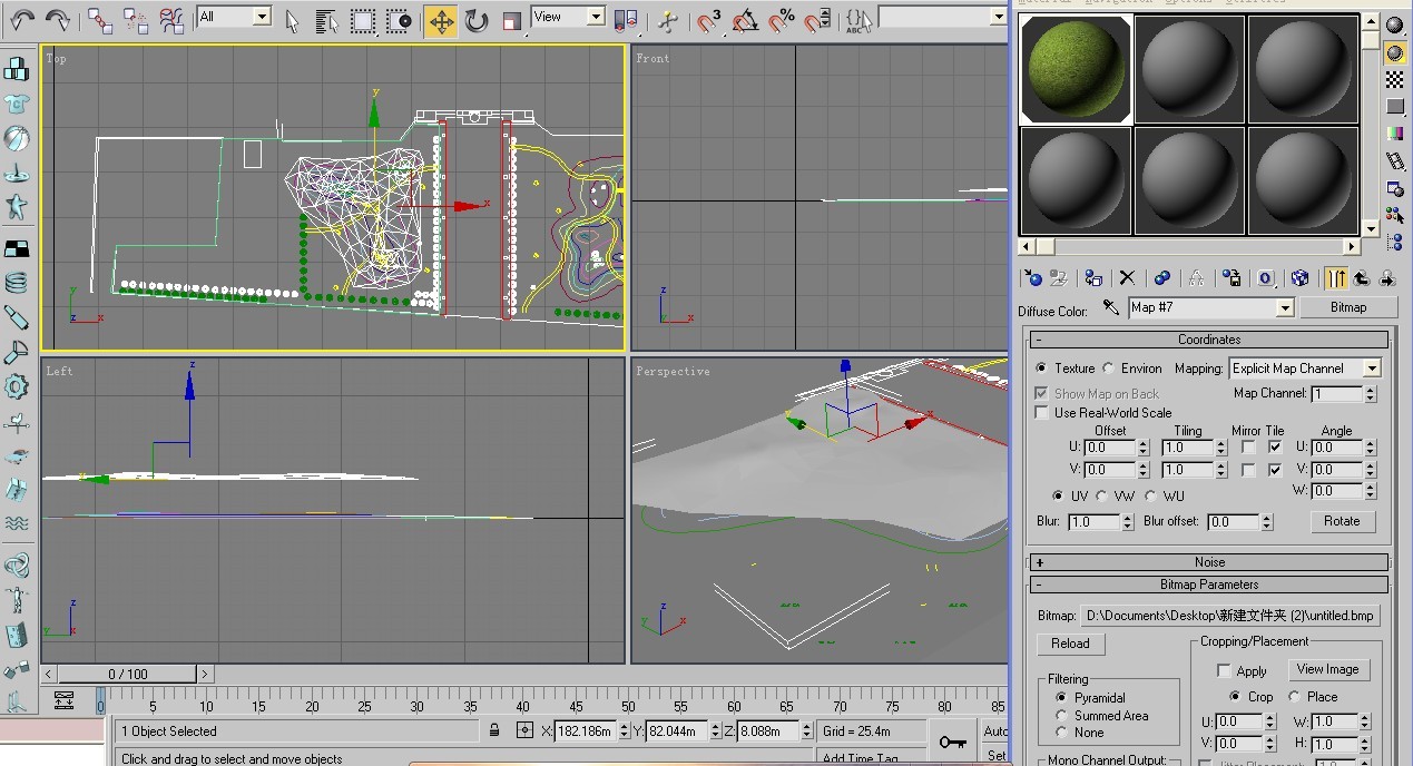 请问我的3DMax8赋予材质为什么赋不上？到底是哪里出错了？-3D溜溜网