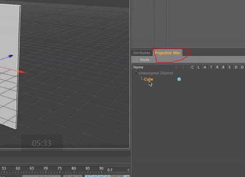 Cinema 4D C4D的右下角菜单Projection man在哪调出来，看有教程操作这里？-3D溜溜网