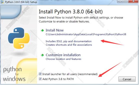 【亲测能用】Python3.8.0绿色版【Python3.8破解版】中文版安装图文教程-3d溜溜网