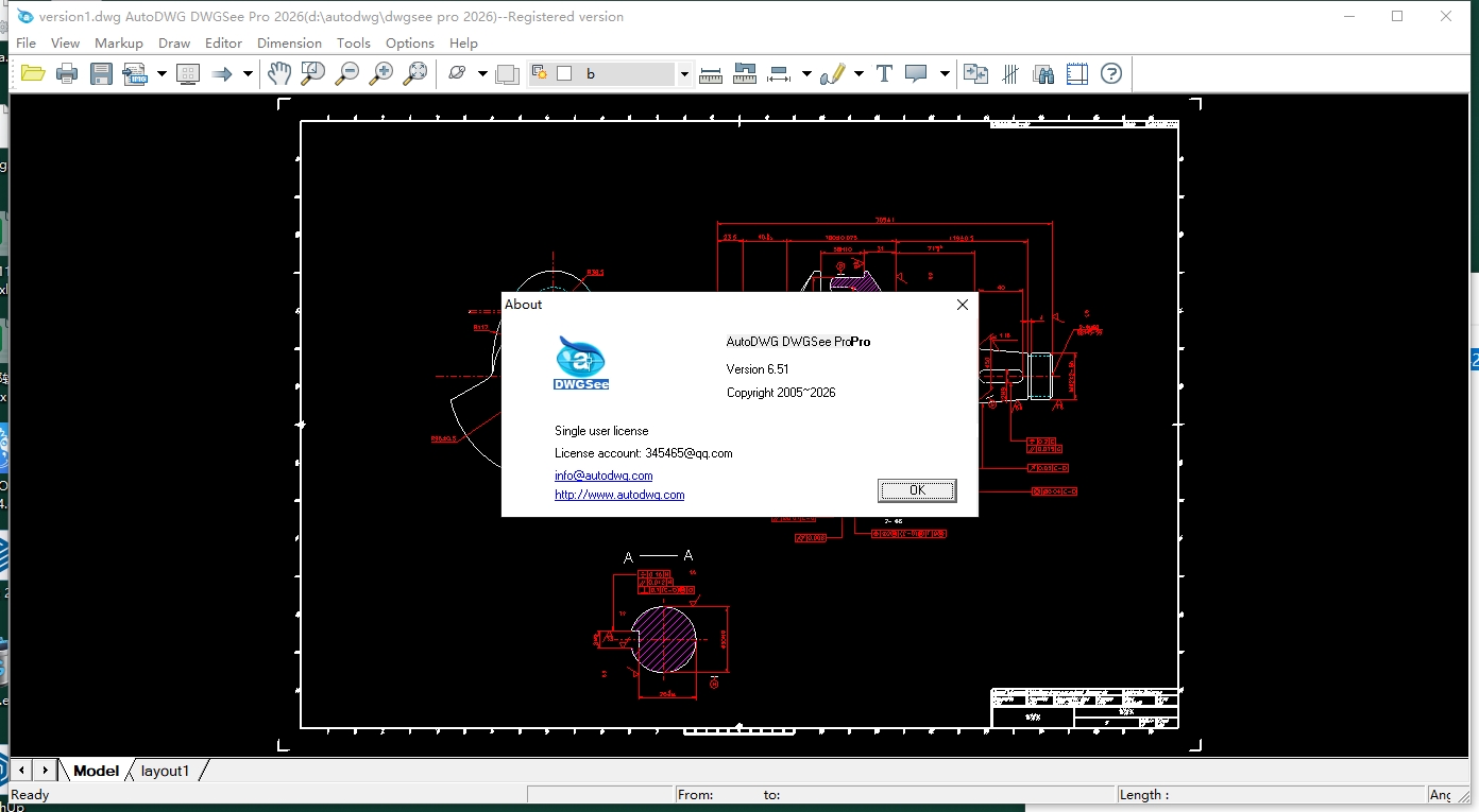 【亲测能用】AutoDWG DWGSee Pro 2026 v6.51最新正式激活版+注册码下载-3d溜溜网