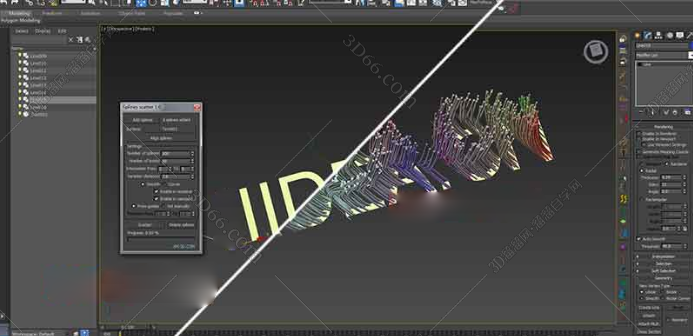 SplinesScatter For 3dmax V1.0软件下载_3DMax样条线阵列插件SplinesScatter V1.0 For 2010-2018下载 -3D溜溜软件下载网