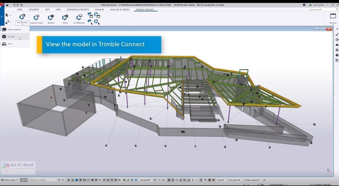 【亲测能用】Tekla structures2020破解版【Tekla2020】中文破解版下载-3d溜溜网