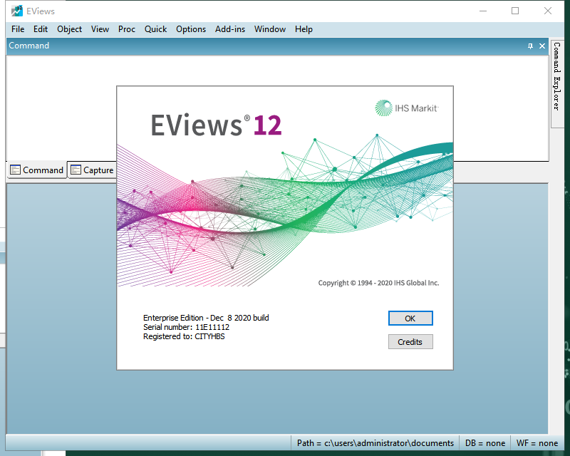 【亲测能用】EViews 12 英文破解版（免费下载）+安装教程-3d溜溜网