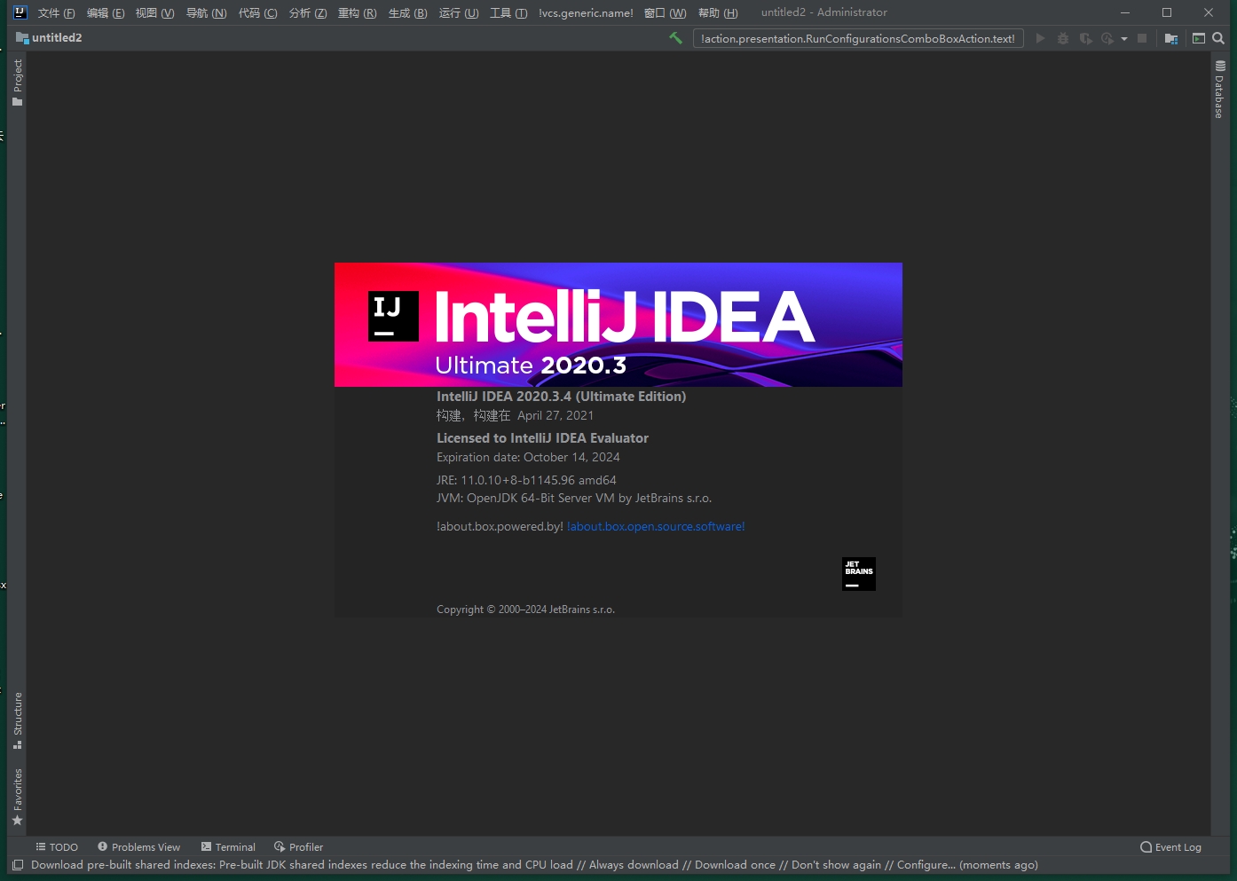 【亲测能用】IntelliJ IDEA 2020.3【java开发编程软件】中文破解版下载-3d溜溜网