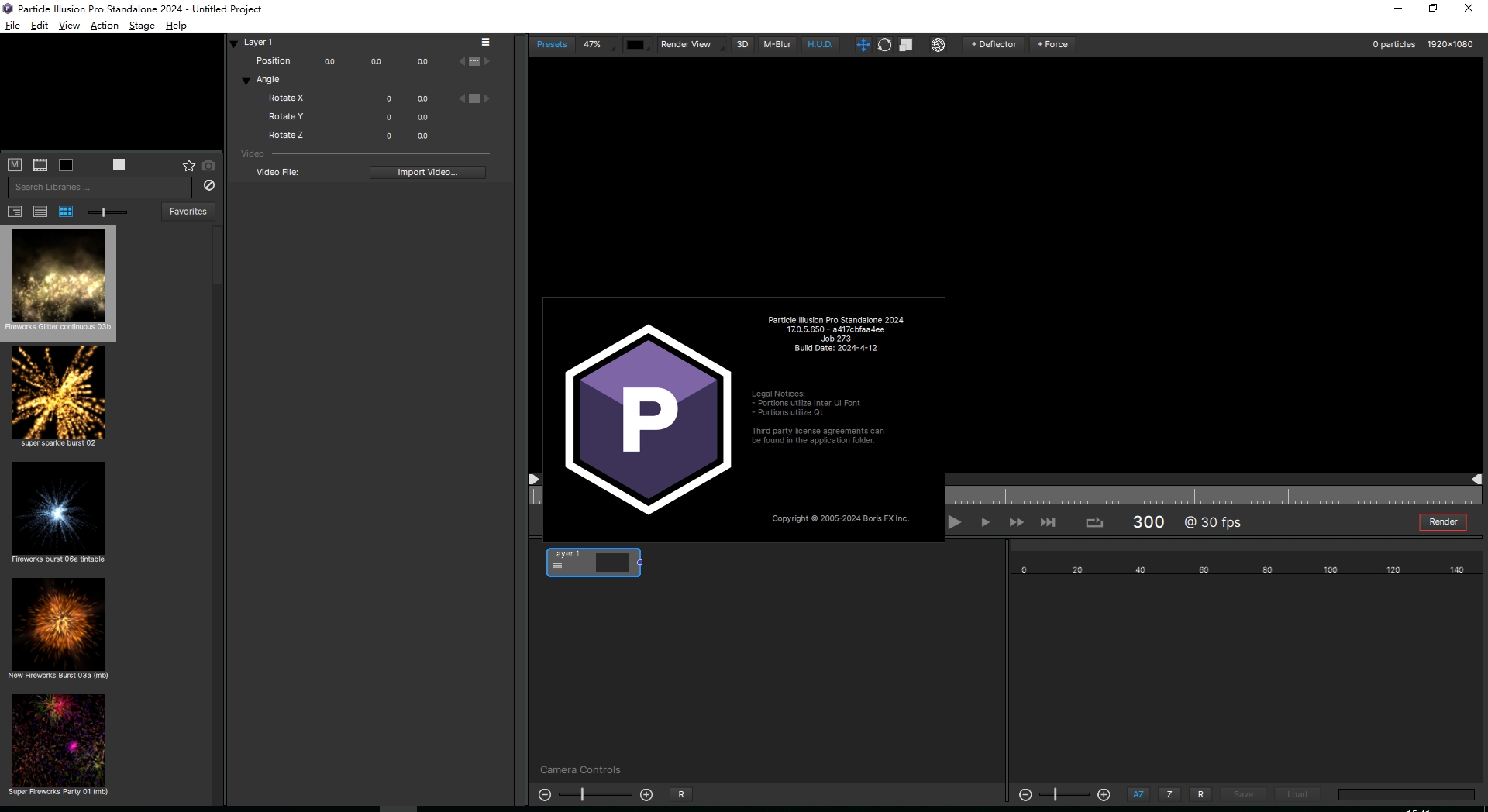 Particle Illusion Pro 2024 v17.0.5软件下载_幻影粒子独立软件版：Particle Illusion Pro 2024（v17.0.5）最新版下载 -3D溜溜软件下载网