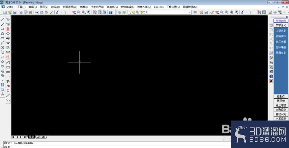 cass软件打开后，怎么设置成CAD模式？-3d溜溜网