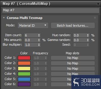 Corona的MultiMap随机纹理贴图怎么应用-3d溜溜网