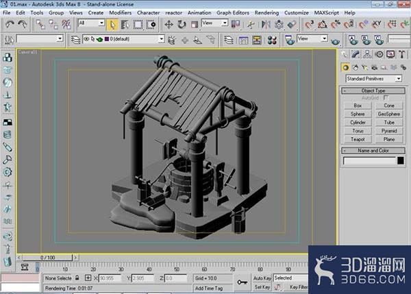 3dmax中AO贴图的制作教程-3d溜溜网